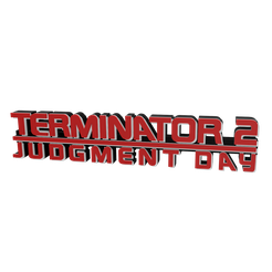 3D printable 3D MULTICOLOR LOGO/SIGN - Terminator 2: Judgement Day ...