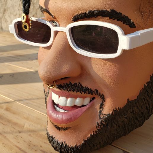 🪖 Bad Bunny Cabezón, Bad Bunny helmet, Bad Bunny head, Bad Bunny ...