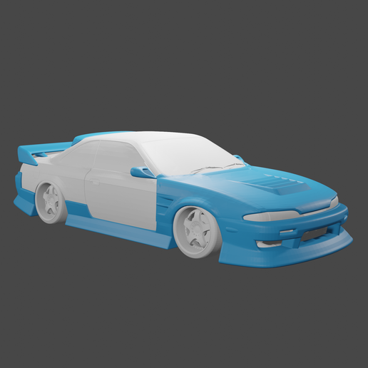 🚗 Nissan Silvia S14 Zenki Uras Bodykit・ STL File for 3D printing・Cults