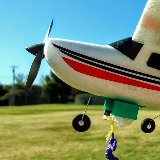 Free 3D file F949 Parachute Basket with Built-in Servo Release 🪂 ・3D ...