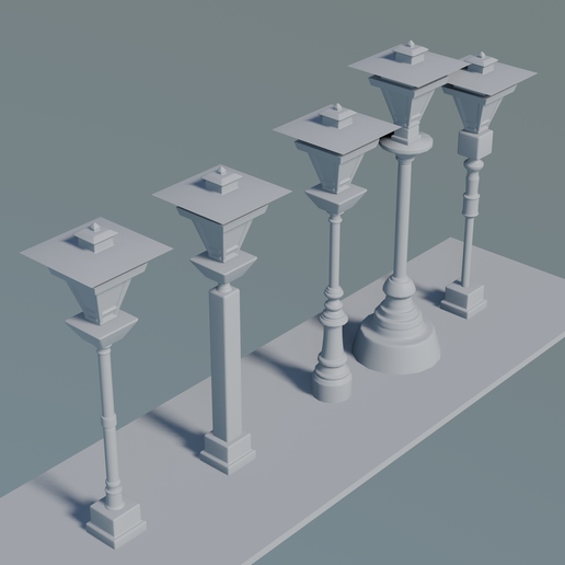 🔦 Lamp Post・ STL File for 3D printing and CNC machining - Laser cutting ...
