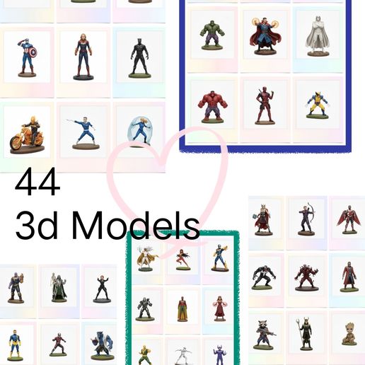 🦸 Ultimate Marvel Cinematic & Comics 3D Printable Miniature Collection ...