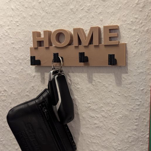 3MF file Key hook Home wall key ring 🔑 ・3D print design to download・Cults