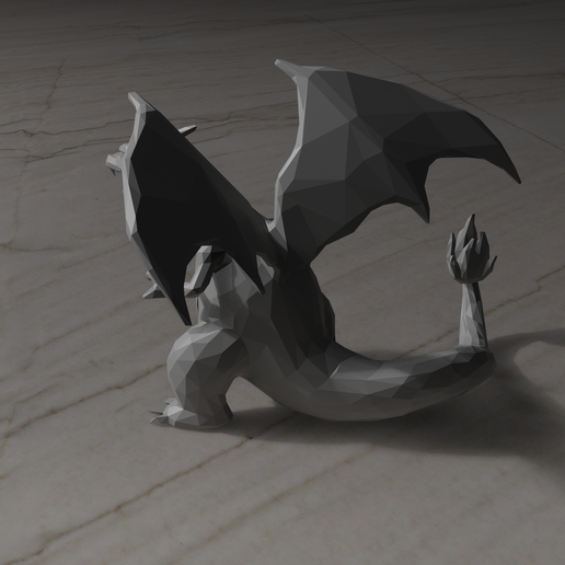 STL file Charizard - Low poly 🐉 ・3D printable design to download・Cults
