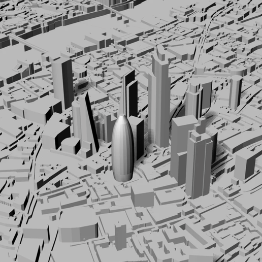 📁 3D London | Digital Files | 3D STL File | London 3D Map | 3D City Art ...