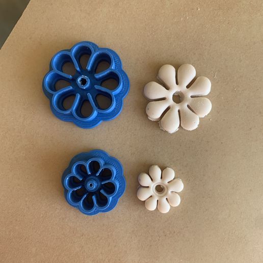 🍪 Jewelry cookie cutter - Fimo clay - Daisy shape・ STL File for 3D ...
