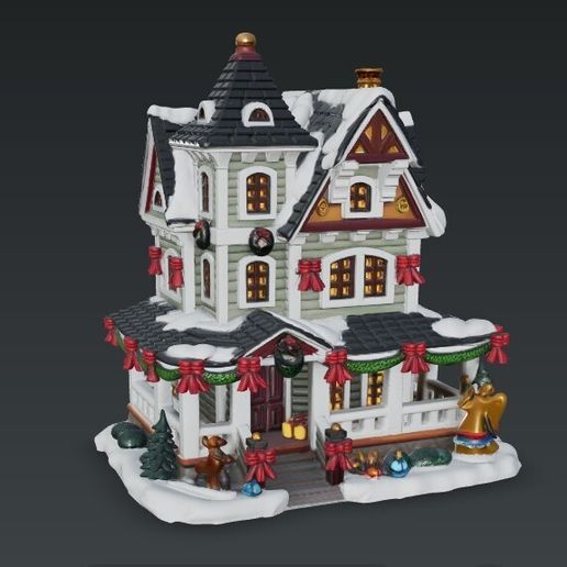 🎄 VILLA PRIMAVERA - CHRISTMAS VILLAGE・ STL File for 3D printing・Cults