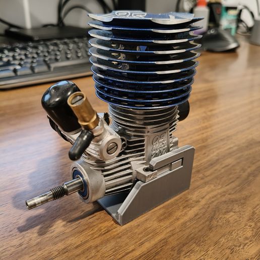 STL file .21 Nitro RC Engine Display Stand 🚁 ・3D printer design to download・Cults