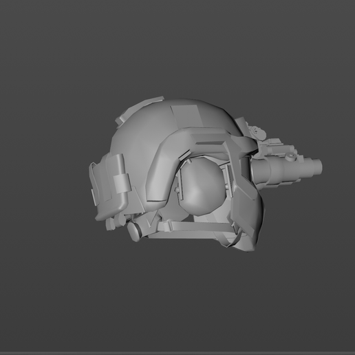 🪖 cN Heavy Night Vision Helmet 3D Digital Model・ OBJ File for 3D ...