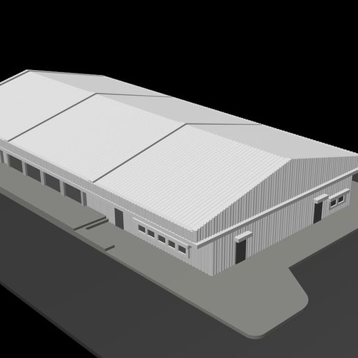 ️ Postal Warehouse for Airport 1:200・ STL File for 3D printing・Cults