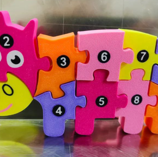 🧩 Puzzle-cow shape・ 3D File for 3D printing・Cults