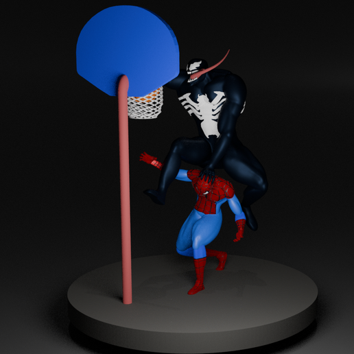 🏀 Venom & Spider-man Basketball・Free 3D File for ・Cults