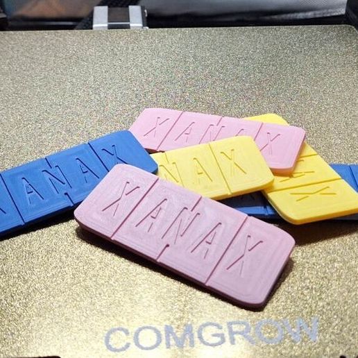 💊 Xanax Tablet (Xanny Bar)・ STL File for 3D printing・Cults