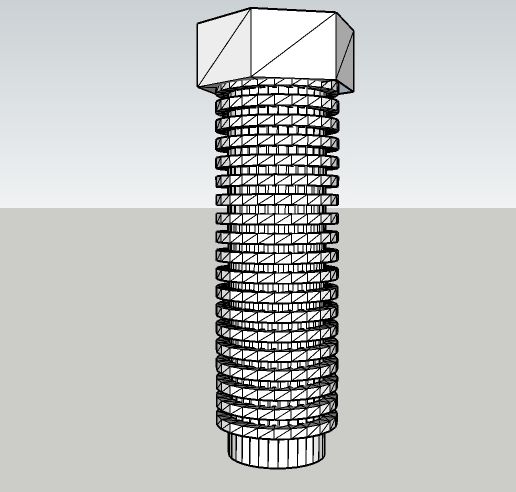 🔩 Tornillo hexagonal ISO / ISO hex bolt・Archivo STL Gratis para ...