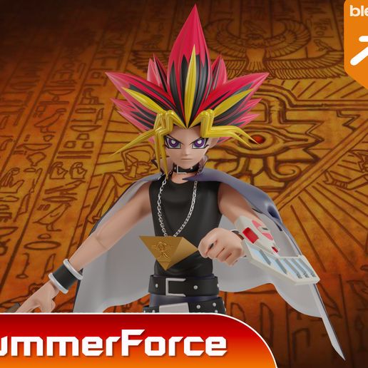 Archivo STL Yami Yugi - YuGiOh Duel Monsters 👾 (OBJ)・Diseño imprimible ...