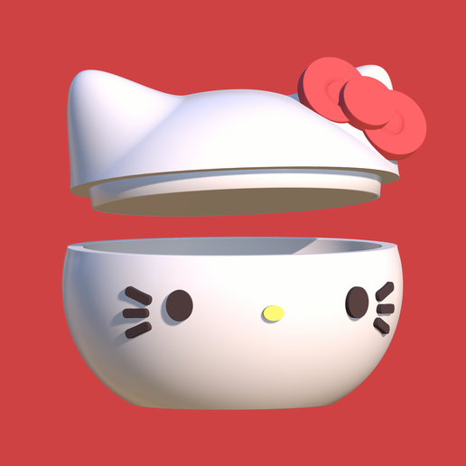 👋 Hello kitty sanrio box・ STL File for 3D printing・Cults