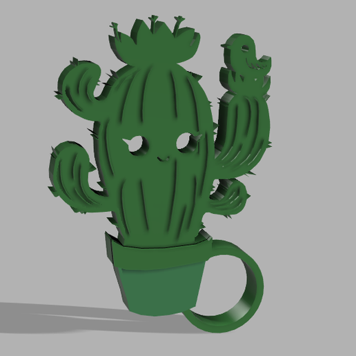 🌵 cactus keychain・ STL File for 3D printing・Cults