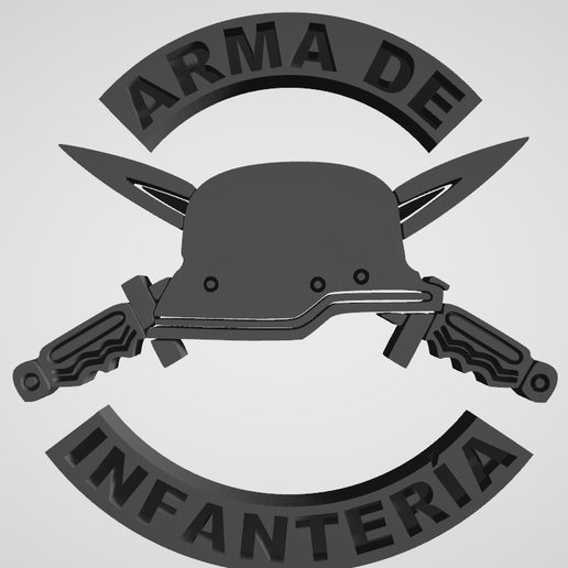 STL file Infantry Helmet Chile 🪖 ・3D printable design to download・Cults