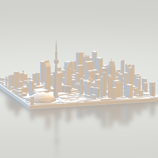 🏙️ Toronto City・Free STL File for 3D printing・Cults