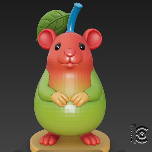 🍐 Pear Mouse - 3D Model for Printing・ STL File for 3D printing・Cults