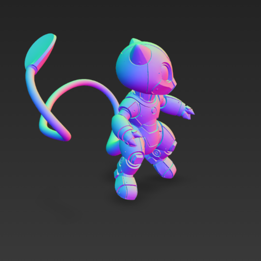 🐉 Mecha Mew・ STL File for 3D printing・Cults