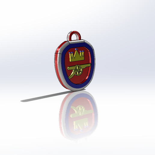 🗝️ Arsenal Royal Emblem Keychain・Free STL File for 3D printing・Cults