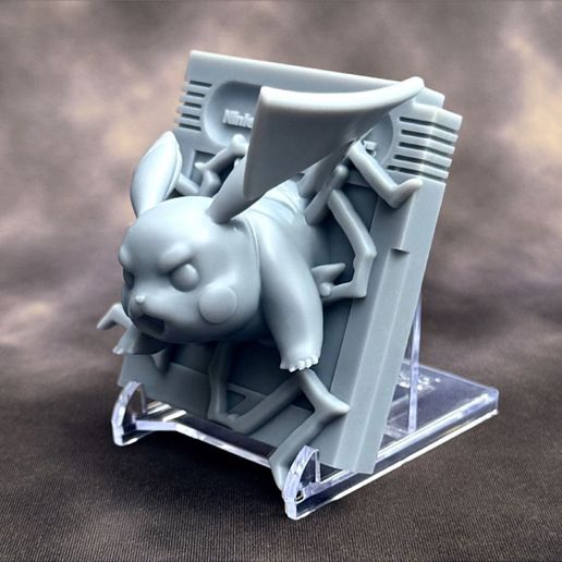 🐉 Pokemon Yellow 3D Printable Gameboy Cartridge; Pikachu 3MF and STL ...