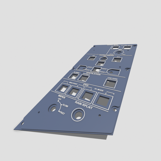 ️ Airbus A320 Overhead CARGO Panel・ 3D File for 3D printing・Cults