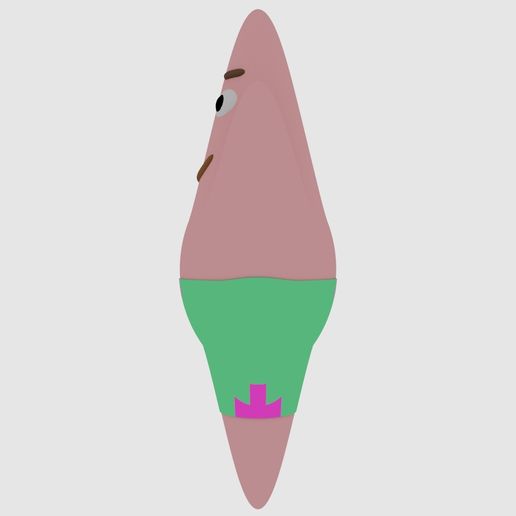 🐉 Patrick from SpongeBob 3D Model・ OBJ File for 3D printing・Cults
