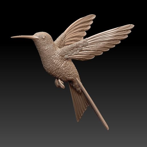 🐦 colibrí・Archivo STL para ・Cults