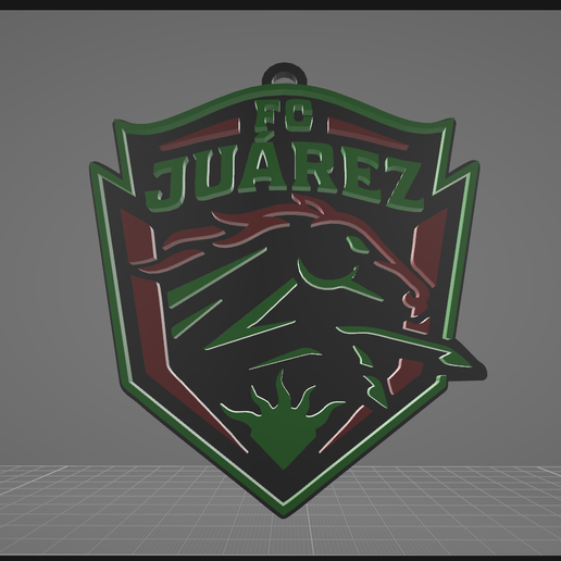 🗝️ Liga MX FC Juárez keychain badge color printable・ 3D File for 3D ...