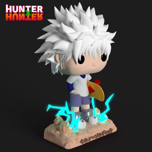🏹 Killua Zoldyck chibi - hunter x hunter 3D print model 3D print model ...