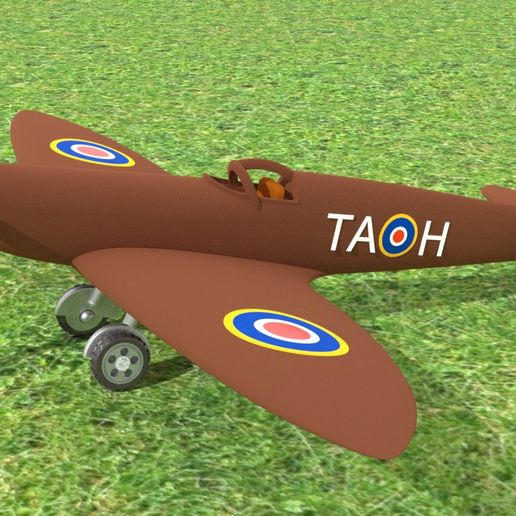 🛩️ SUPERMARINE SPITFIRE FIGHTER PLANE・ STL File for ・Cults