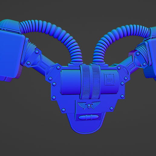 🔩 grim dark jet pack grav chute elysian・ STL File for 3D printing・Cults