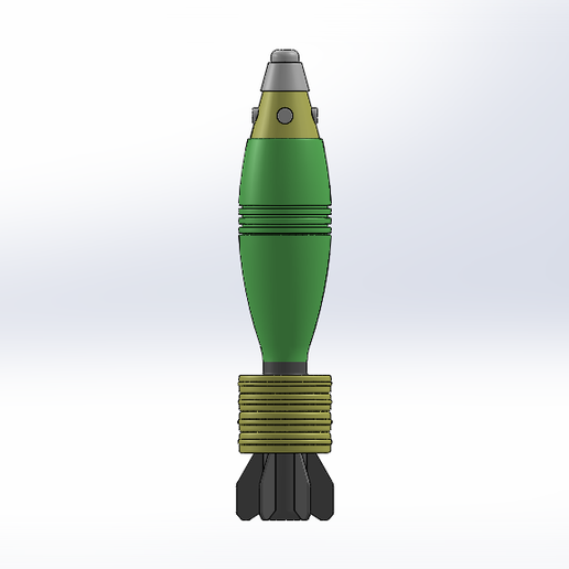 STL file HE 80 MORTAR BOMB CONCEPT PROTOTYPE 💣 ・Model to download and ...