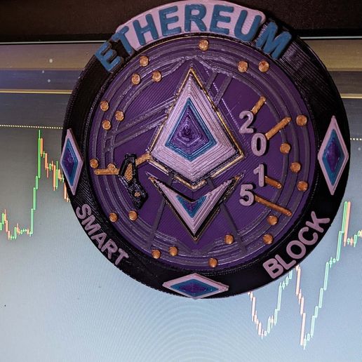 Free STL file ETH/Ethereum 3D Logo Magnet/Sticker 🪑 ・Model to download ...