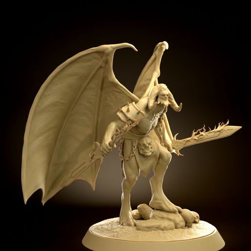 🎲 Title: Epic Demon Lord Large-Scale Miniature - High-Detail 3D ...