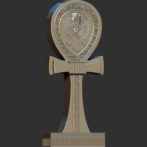 🔑 Egyptian pharaoh ankh key 3d printable model・ 3D File for 3D printing ...