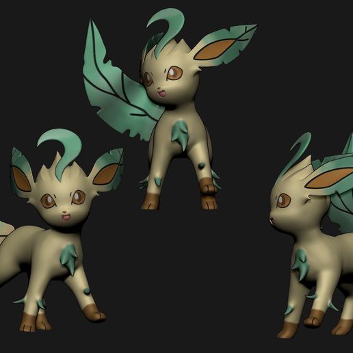 🐉 Pokemon - Leafeon (New Version!!!)・ STL File for ・Cults