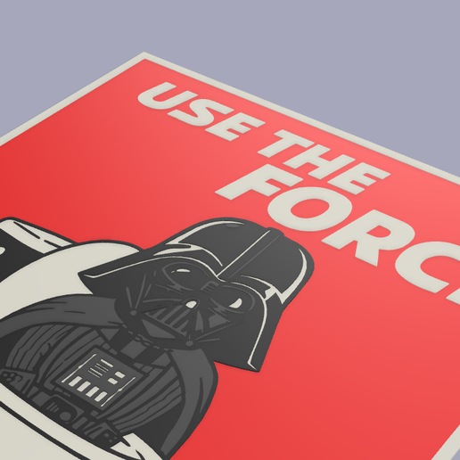 🛀 Darth Vader - Use the force - Bathroom poster / Bathroom poster・ STL ...