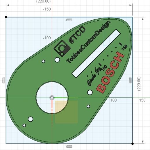 🟣 Bosch Router Circle Jig・ STL File for ・Cults