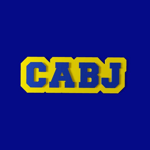 🍺 CABJ letters for chop/ pitcher - Boca Juniors・ STL File for 3D ...