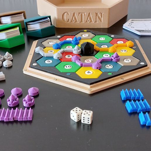 ♟ CATAN travel・ STL File for 3D printing and CNC machining - Laser ...
