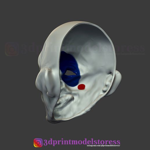🤡 Henchmen Dark Knight Clown Joker Mask Costume Helmet・ 3D File for ・Cults