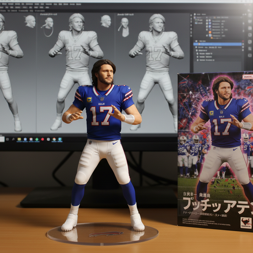 🔫 Josh Allen: The NFL's Cannon Arm・ STL File for 3D printing・Cults