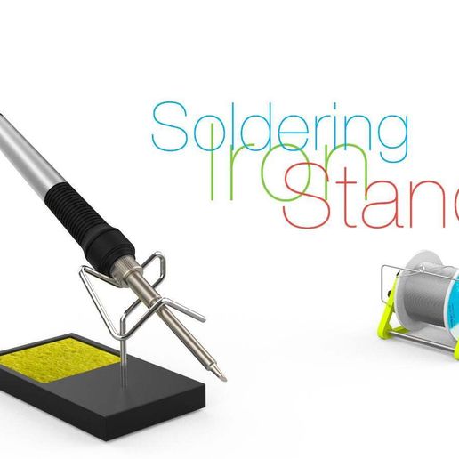 🔧 Soldering Iron Stand・Free STL File for ・Cults