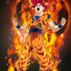 Fichier STL GOKU hueforge v4 🖼️ ・Design imprimable en 3D à télécharger ...