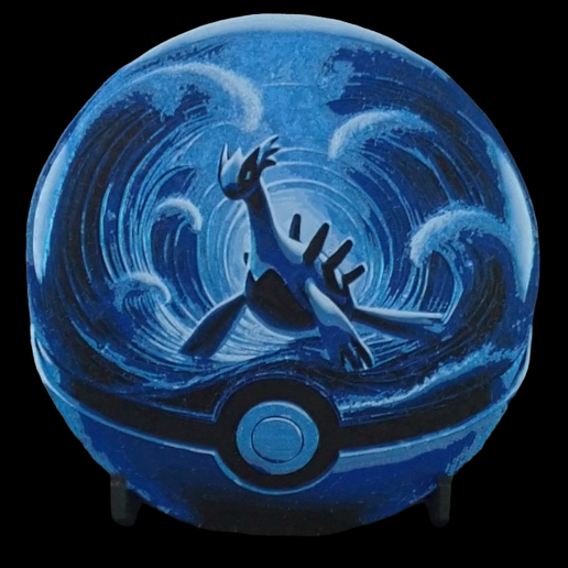 🐉 Lugia Pokeball Hueforge・Free STL File for 3D printing・Cults