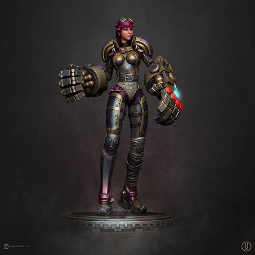 STL file VI - League of Legends 👧 ・Template to download and 3D print・Cults