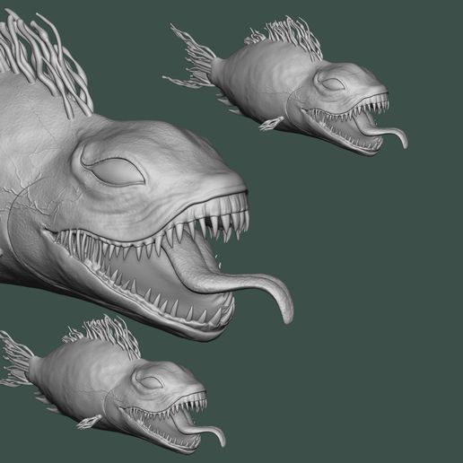 STL file Venom fish 🐠 ・Model to download and 3D print・Cults